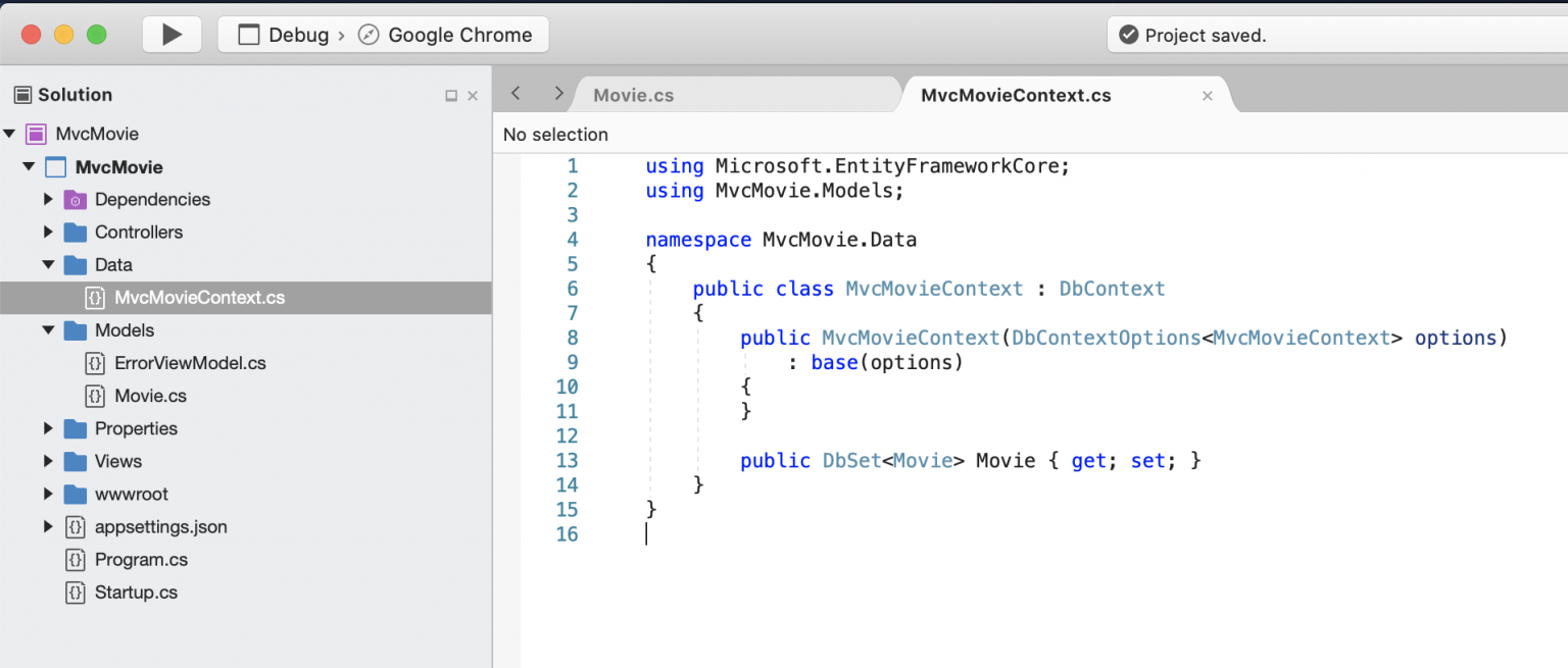 10 ขั้นตอน สร้าง Web Application เชื่อมกับ Sqlite Db ด้วย Aspnet Core Mvc แบบ Code Model