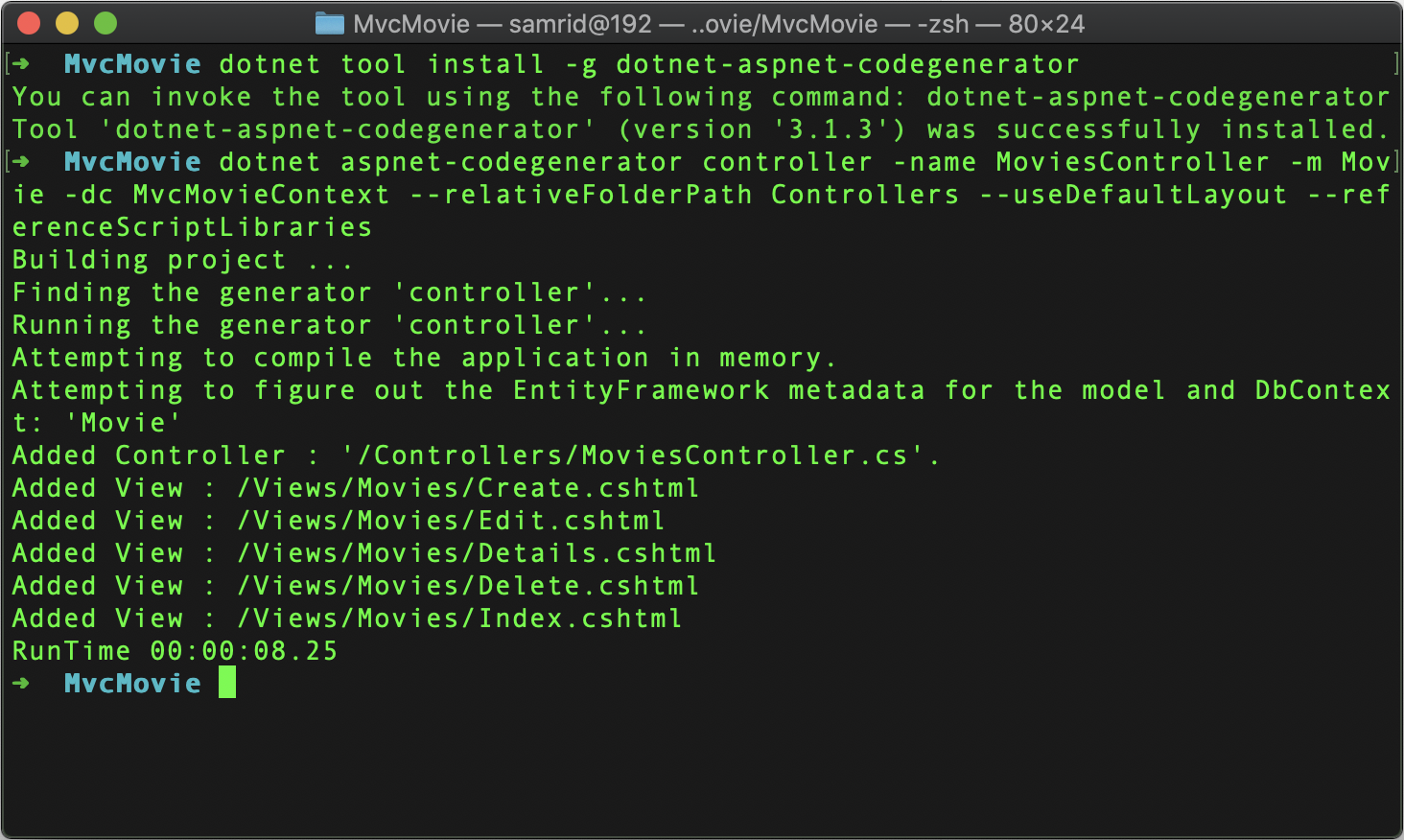 10 ขั้นตอน สร้าง Web Application เชื่อมกับ Sqlite Db ด้วย Aspnet Core Mvc แบบ Code Model